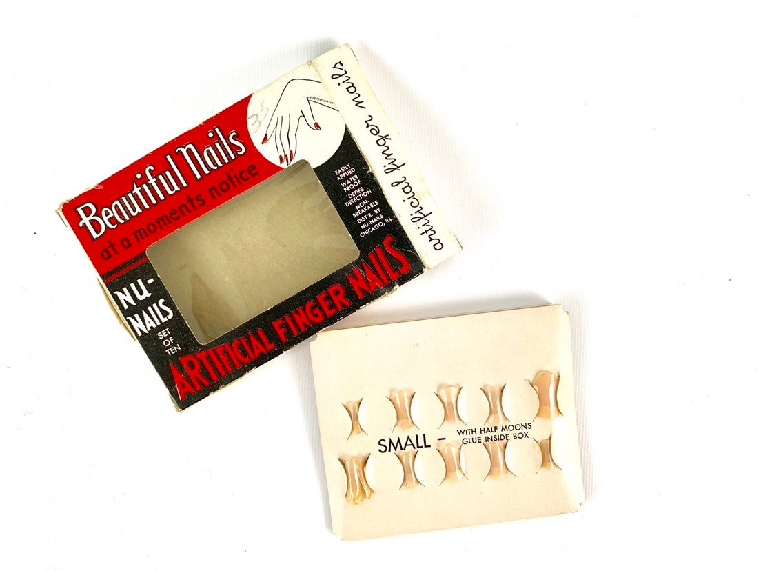 Vintage Nu-nails Artificial Nails // 1930s Beautiful Nails - Etsy