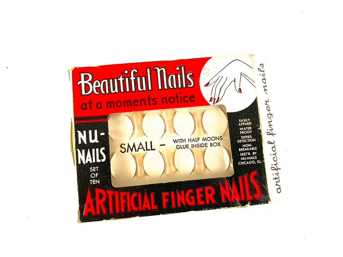 Vintage Nu-nails Artificial Nails // 1930s Beautiful Nails - Etsy