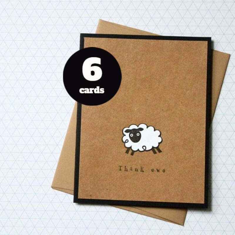 Thank You Card Set - Etsy