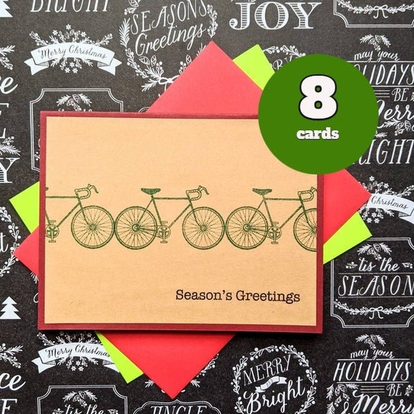 Bike Christmas Cards - Etsy