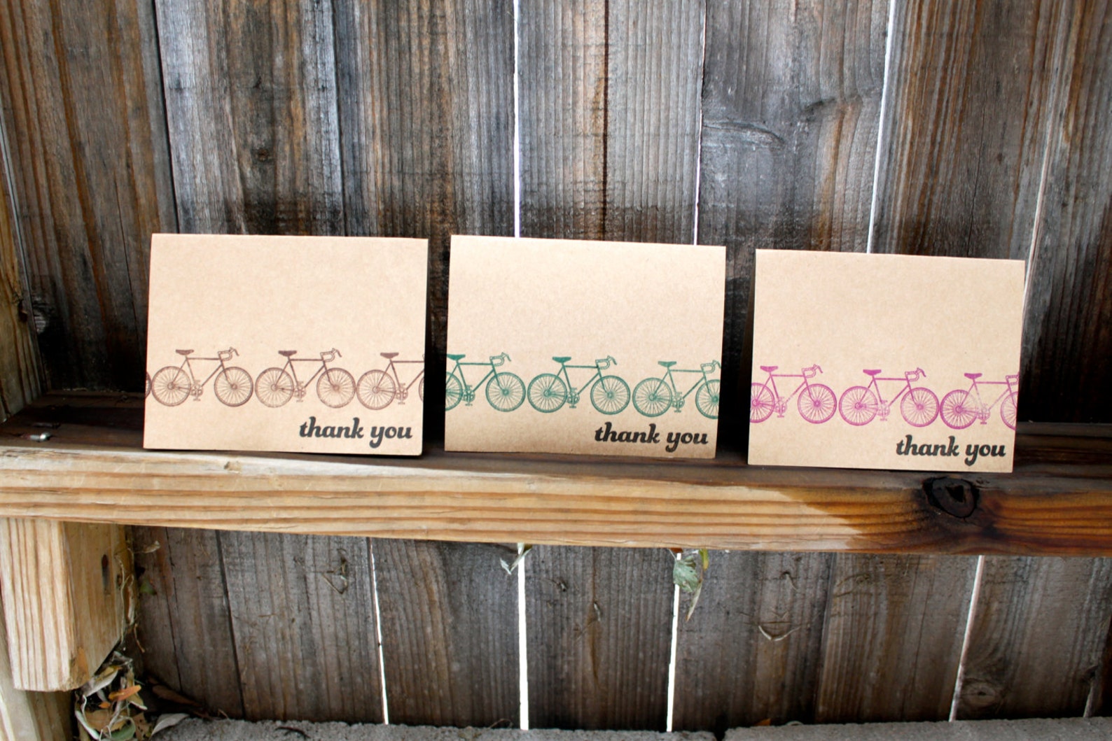 Bicycle Thank You Cards Bike Thank You Cards Thank You - Etsy