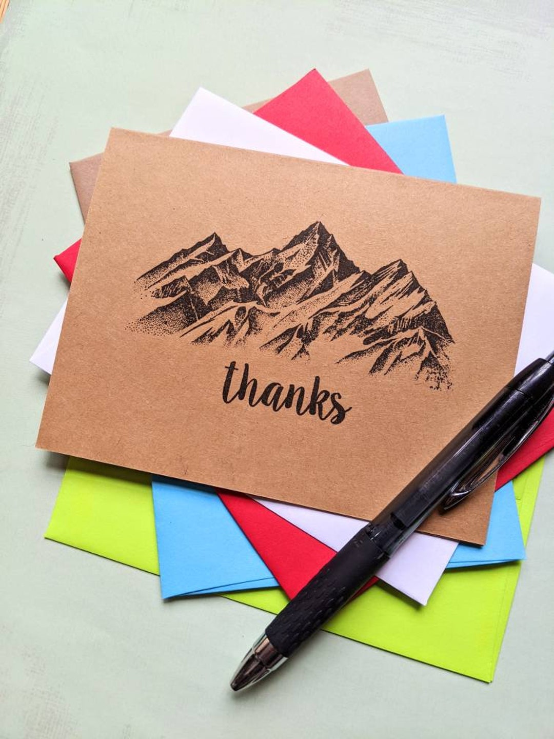 50 Mountain Cards, Wedding Thank You Cards, 50 Thank You Cards ...