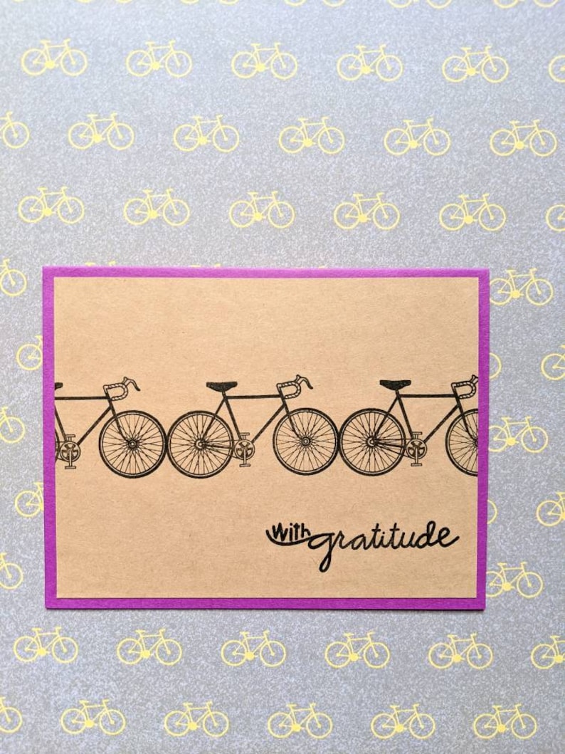 Bike Thank You Cards Bike Cards Thank You Cards Pack - Etsy