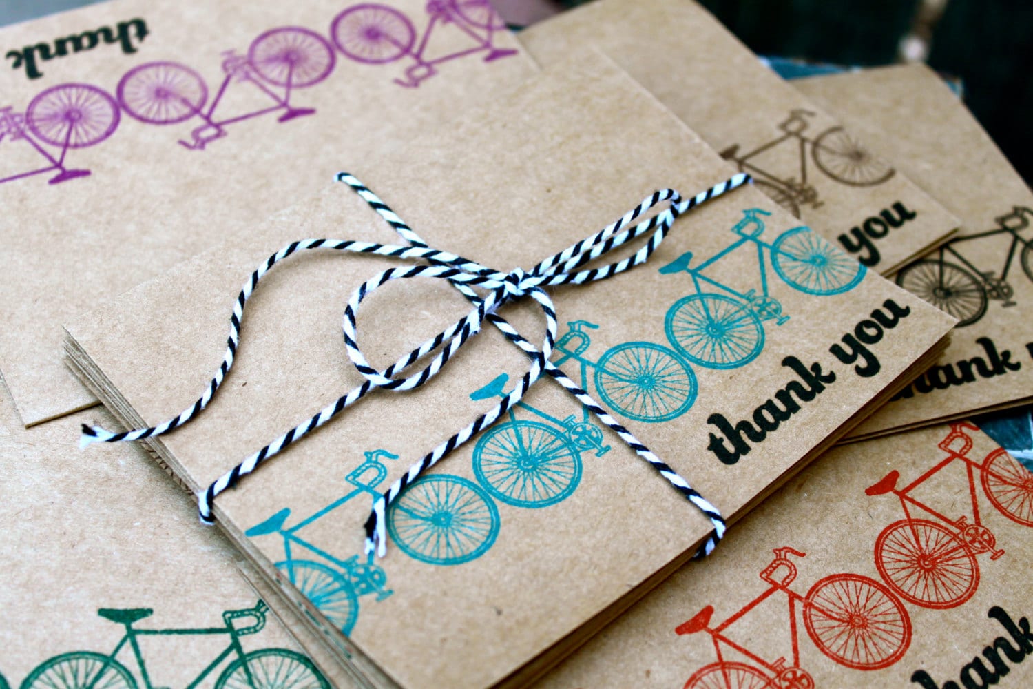Bicycle Thank You Cards Bike Thank You Cards Thank You - Etsy