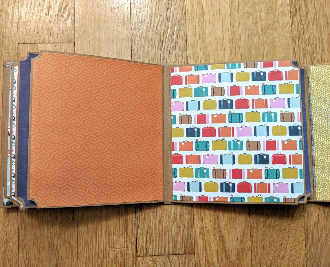 Blank Travel Scrapbook Mini Album Blank Scrapbook Photo | Etsy