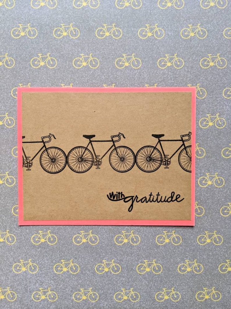 Bike Thank You Cards Bike Cards Thank You Cards Pack - Etsy