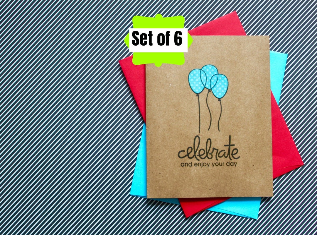 Birthday Card Packs - Happy Birthday Card Pack - Handmade Birthday Card ...