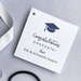 Minimalist Graduation Gift Tags, Grad Tag, Congrats Grad, Square Tag ...