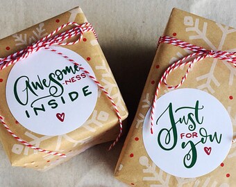 Gift Wrap Stickers - Etsy