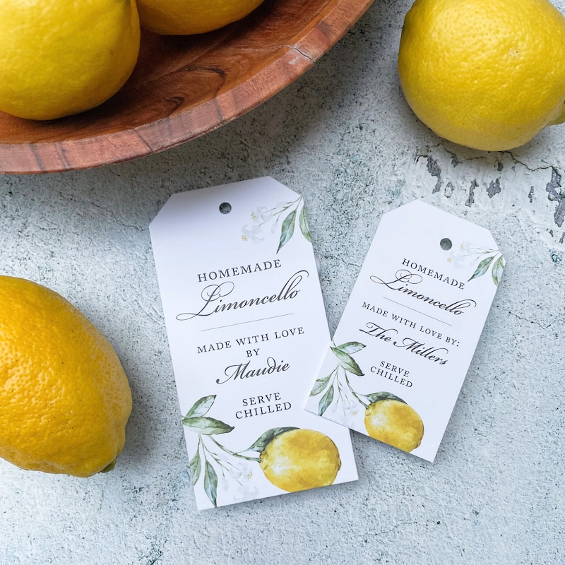 Limoncello Labels - Etsy