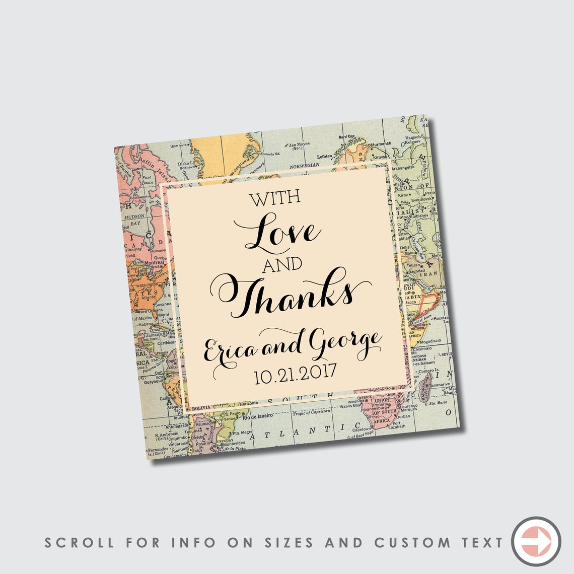 Destination Wedding Favor Labels Travel Theme Stickers Map - Etsy UK