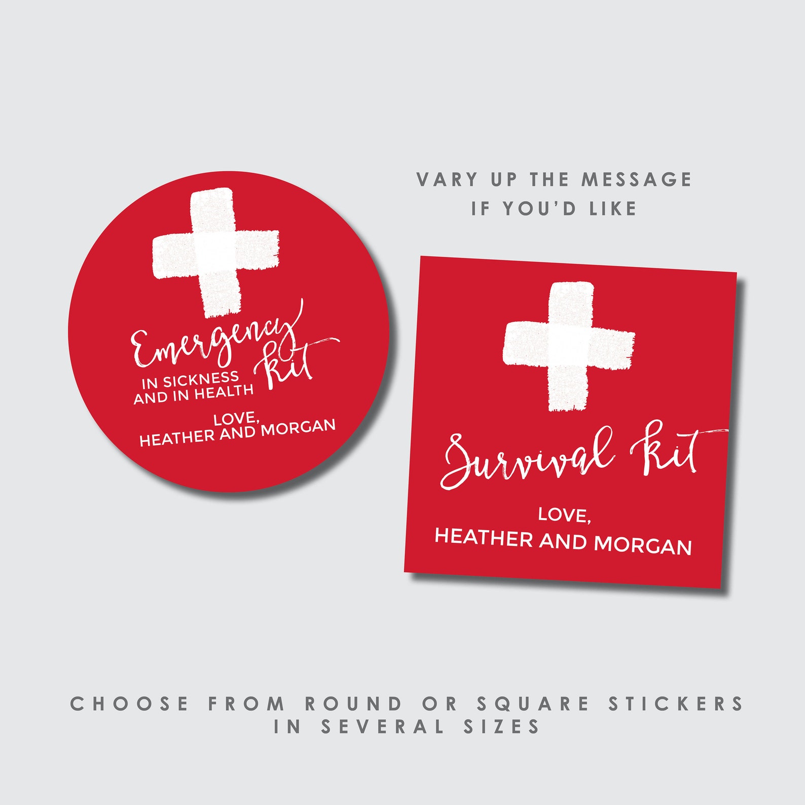 Emergency Kit Stickers Survival Kit Labels Welcome Kit - Etsy