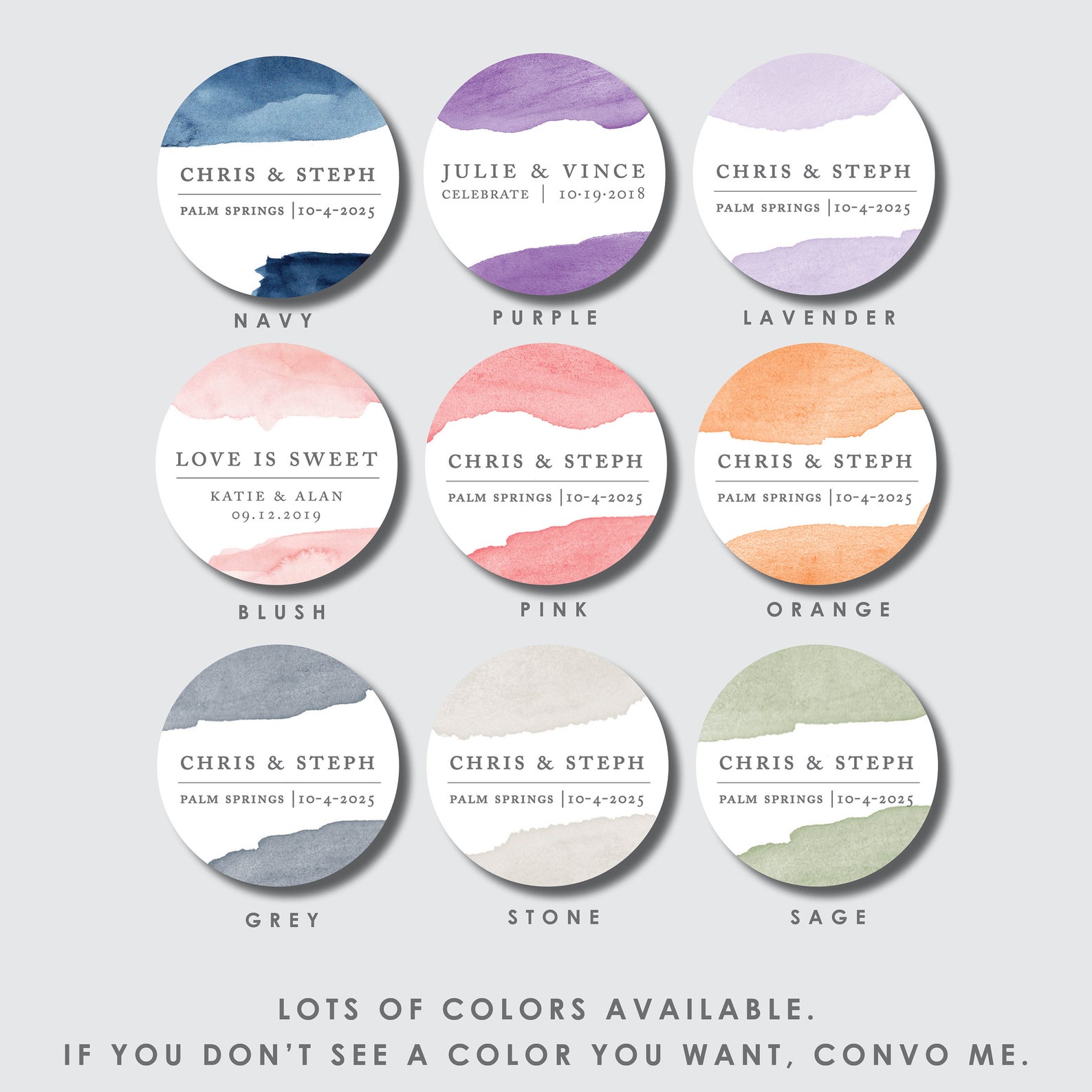 Watercolor Custom Stickers Personalized Sticker Customized - Etsy