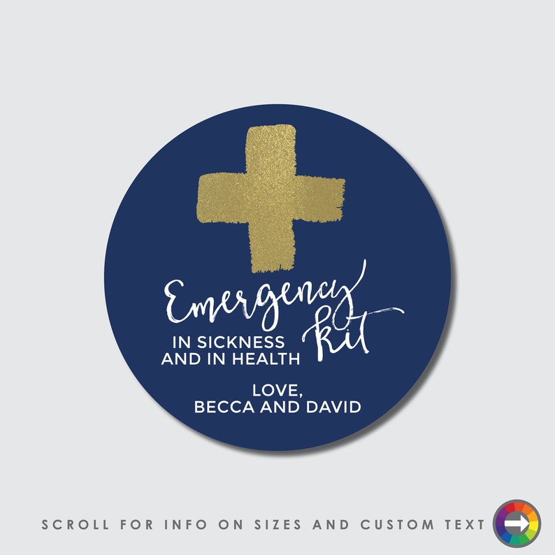 Emergency Kit Stickers Survival Kit Labels Welcome Kit - Etsy