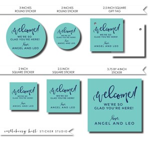 Welcome Bag Label Welcome Gift Tag Welcome Basket Tag | Etsy