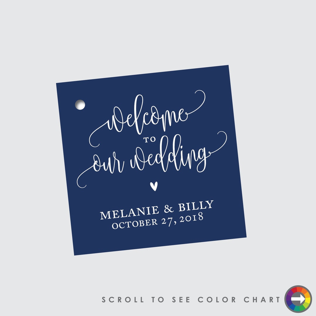 PRINTED Large Welcome Tags Gift Tags for Welcome Bags - Etsy