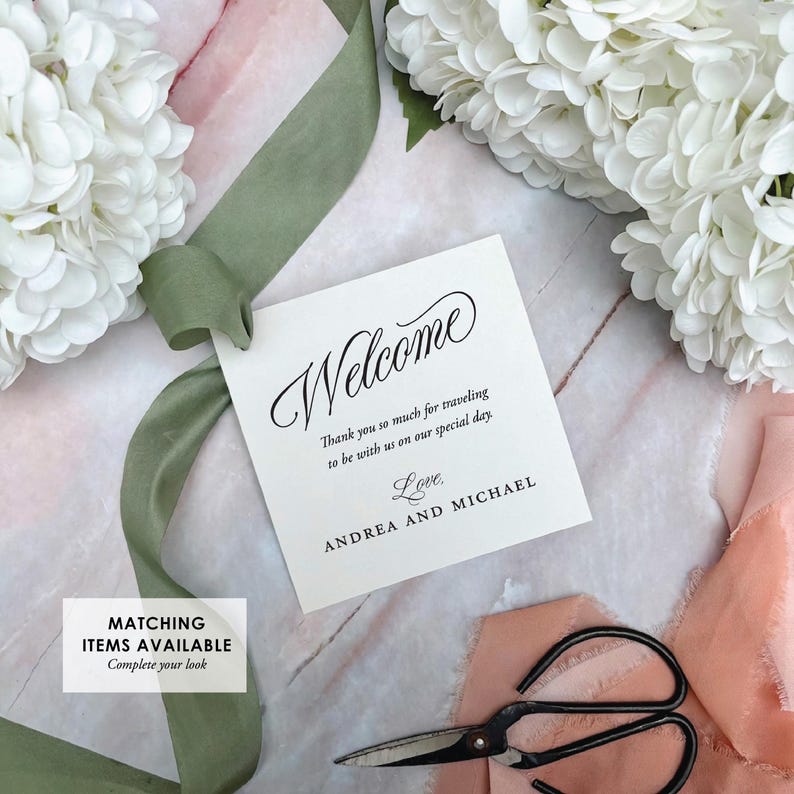 Wedding Itinerary Card, Wedding Weekend Details Card, Welcome Bag ...