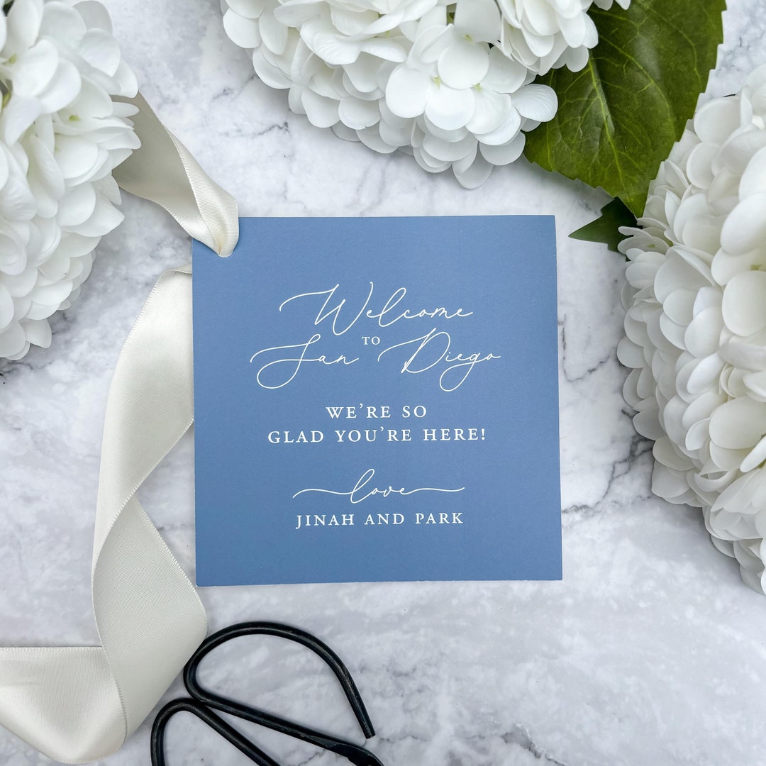 Simple Welcome Tags, Custom Gift Tags, Custom Wedding Tags, Wedding ...