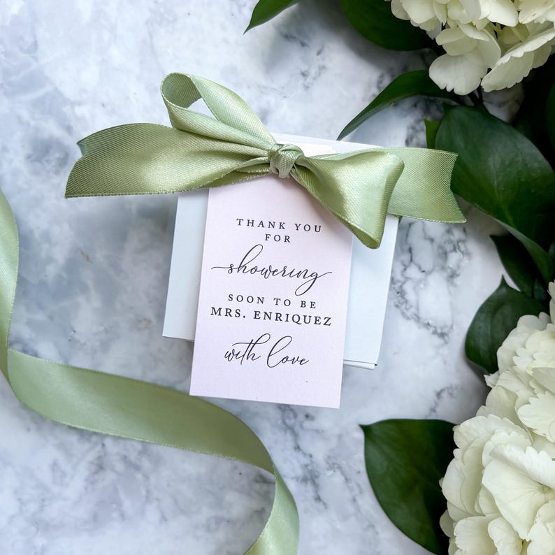 Customizable Shower Gift Tags: Bridal & Baby Shower Favors, Set of 24 ...