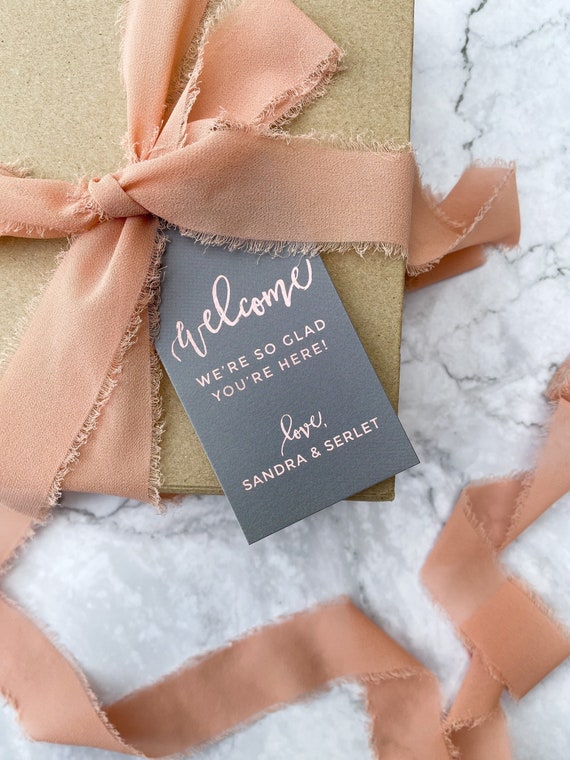 Welcome Gift Tags Wedding Gift Tags Custom Text Gift Tags - Etsy