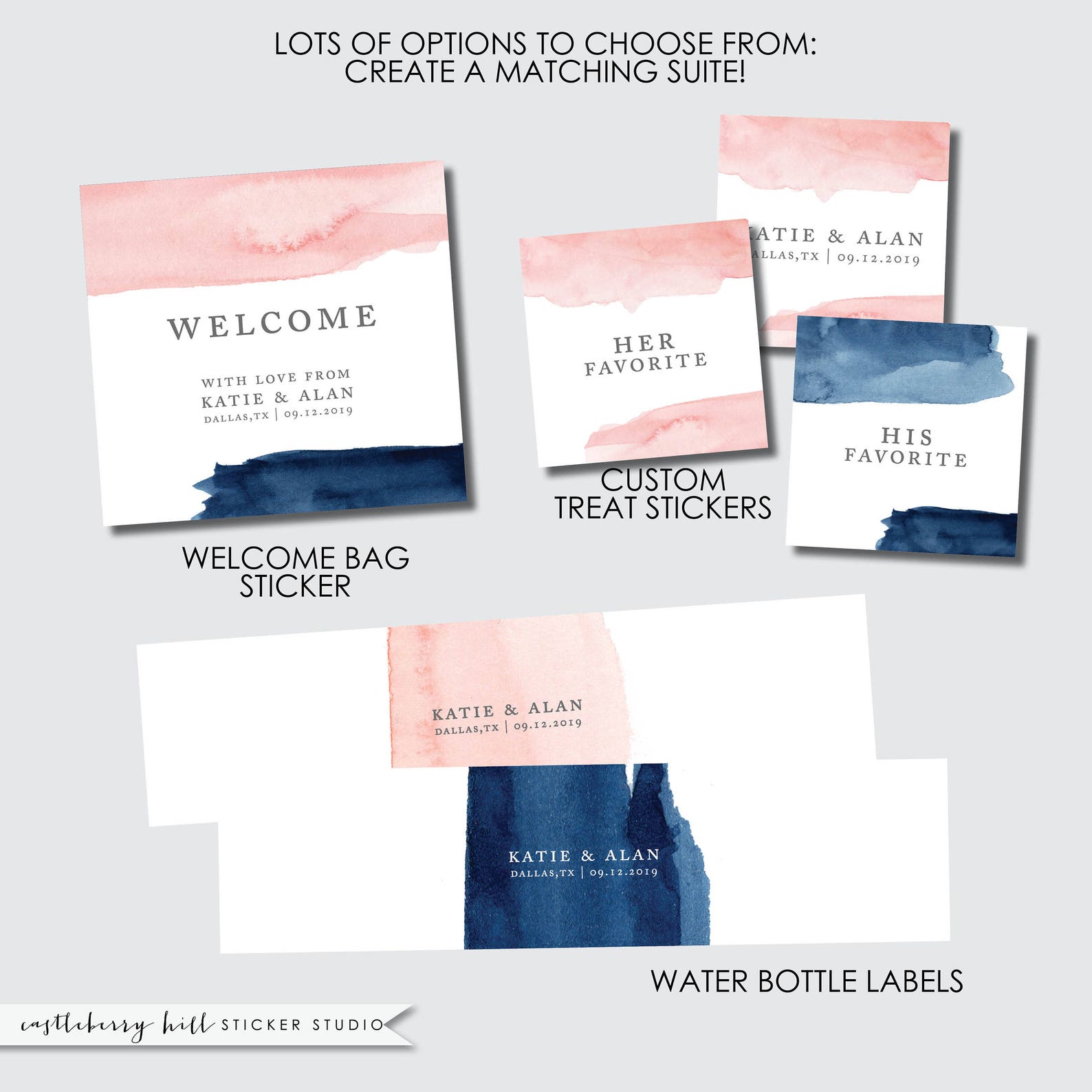 Watercolor Custom Stickers Personalized Sticker Customized - Etsy