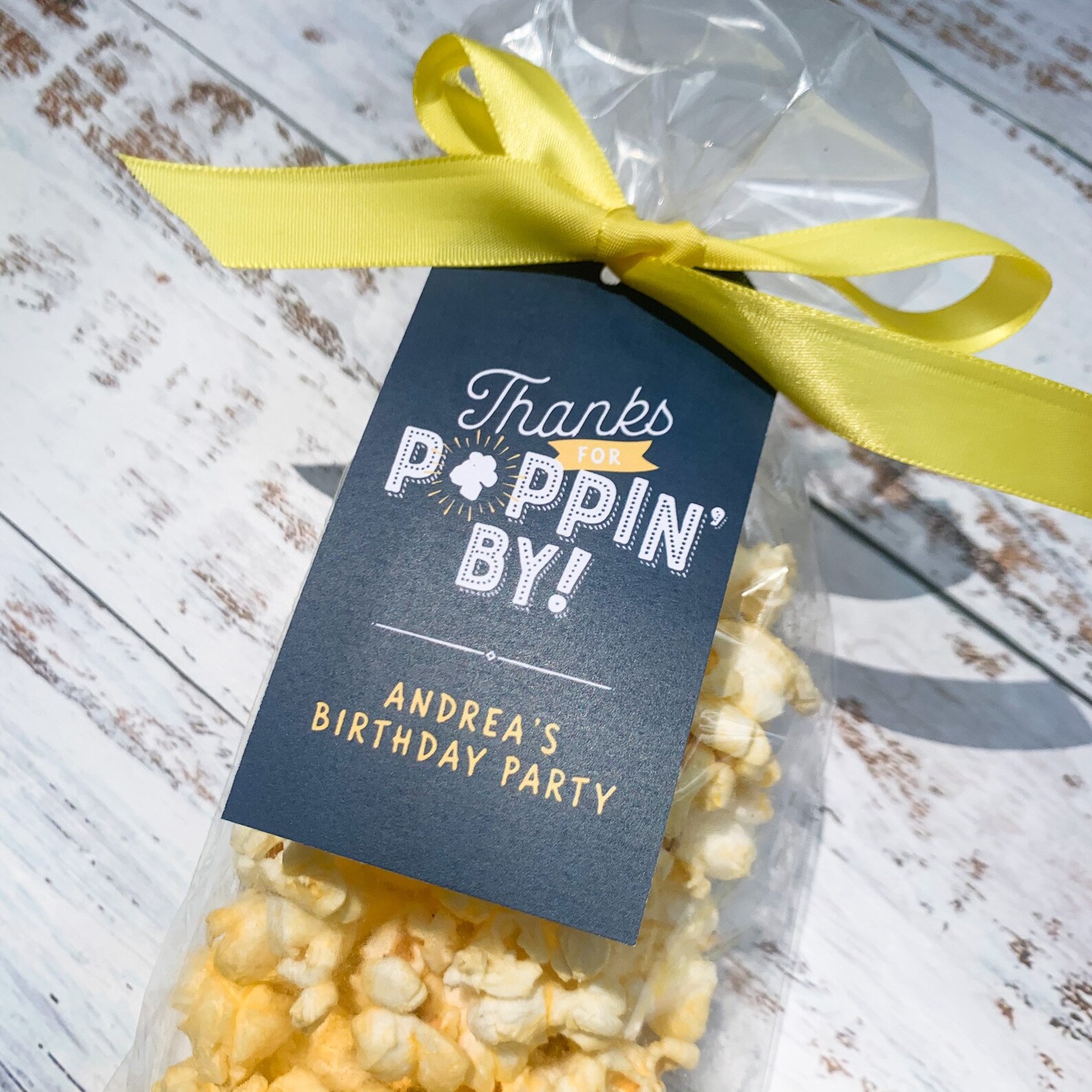 Thanks for Popping by Favor Tags Popping by Tags Popcorn - Etsy
