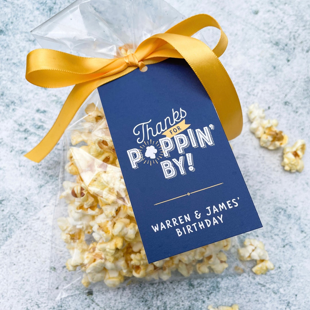Thanks for Popping by Favor Tags, Popping by Tags, Popcorn Gift Tags ...