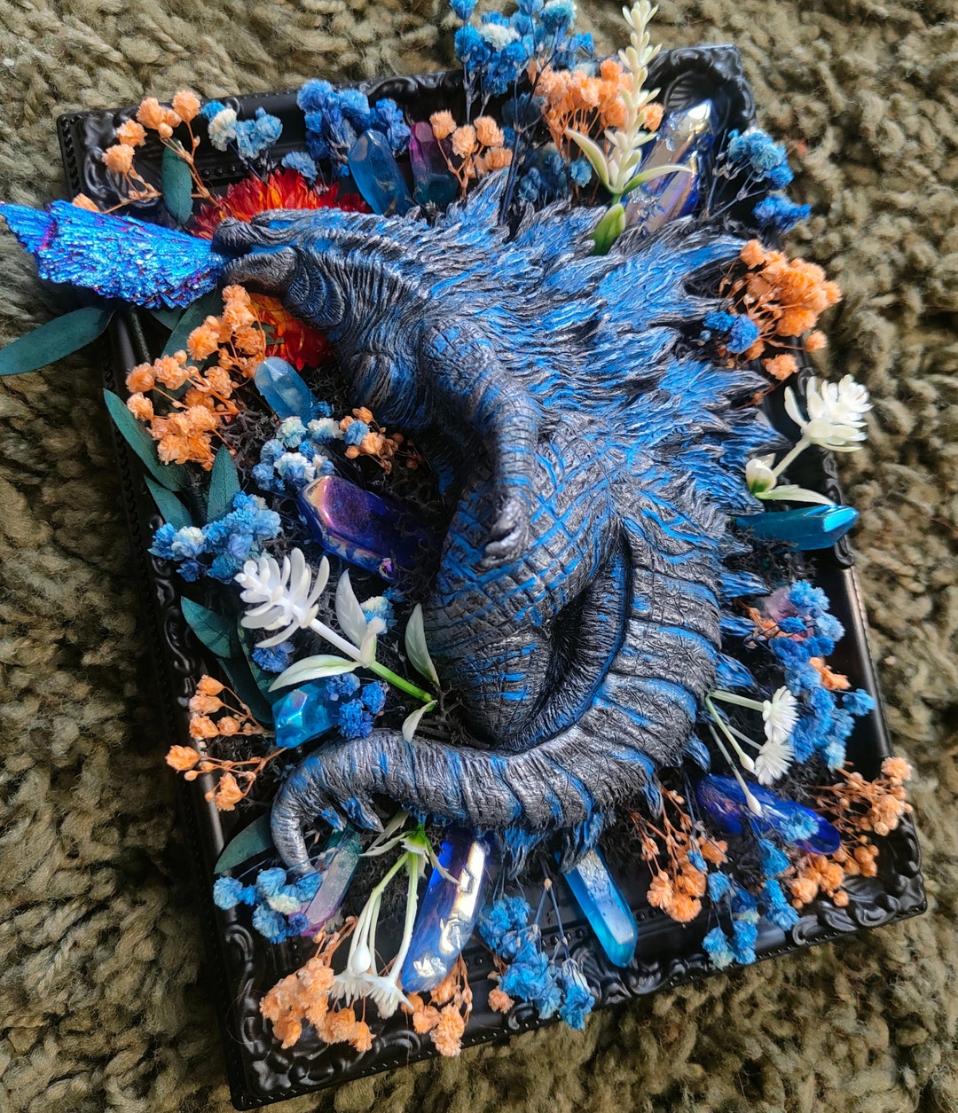 Godzilla Evolution Framed Crystal Wreath - Etsy