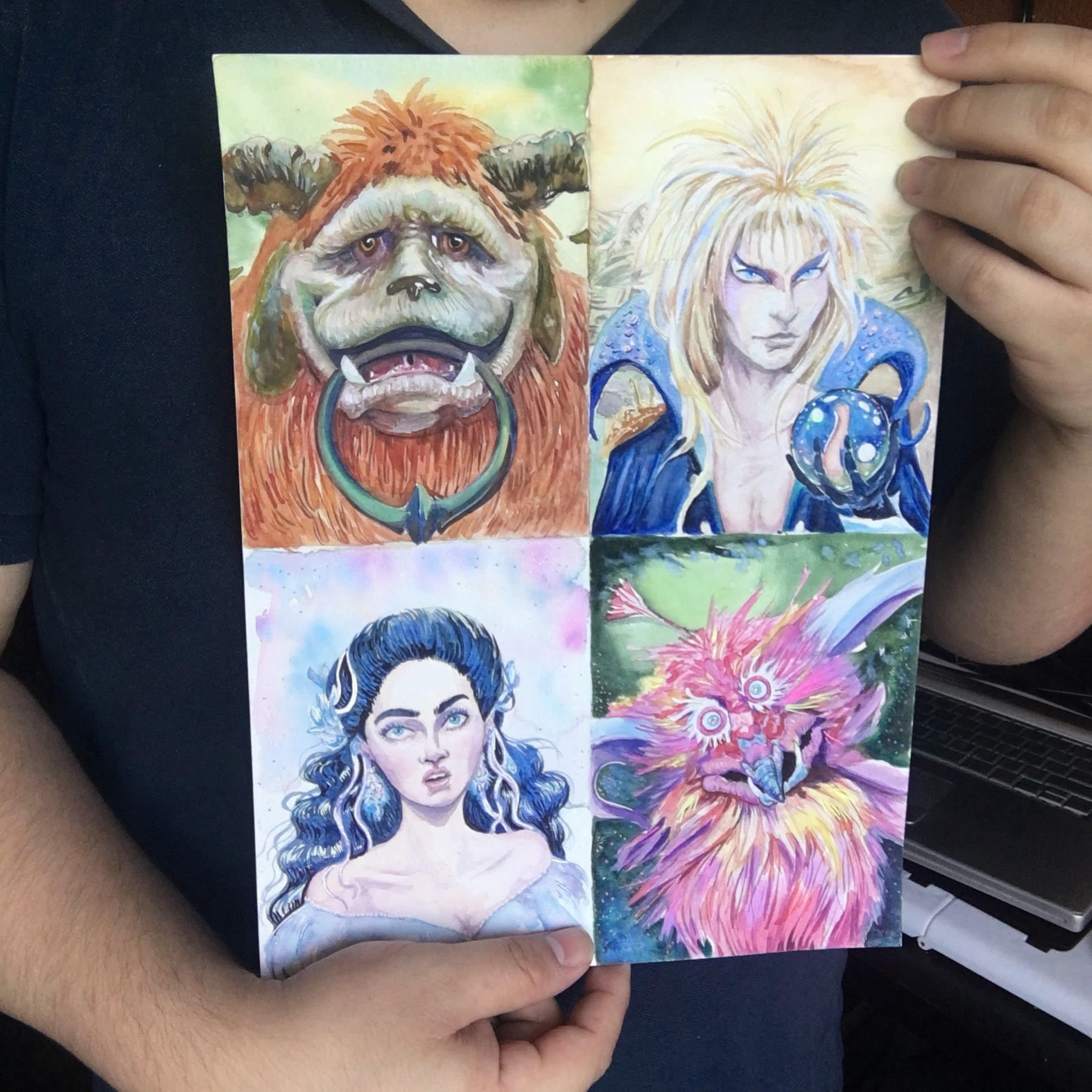 Labyrinth Watercolor Fanart Portraits - Original Watercolor Paintings ...