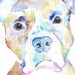 Watercolor Dog Painting | "esko" by Jessica Buhman, Multiple Sizes ...
