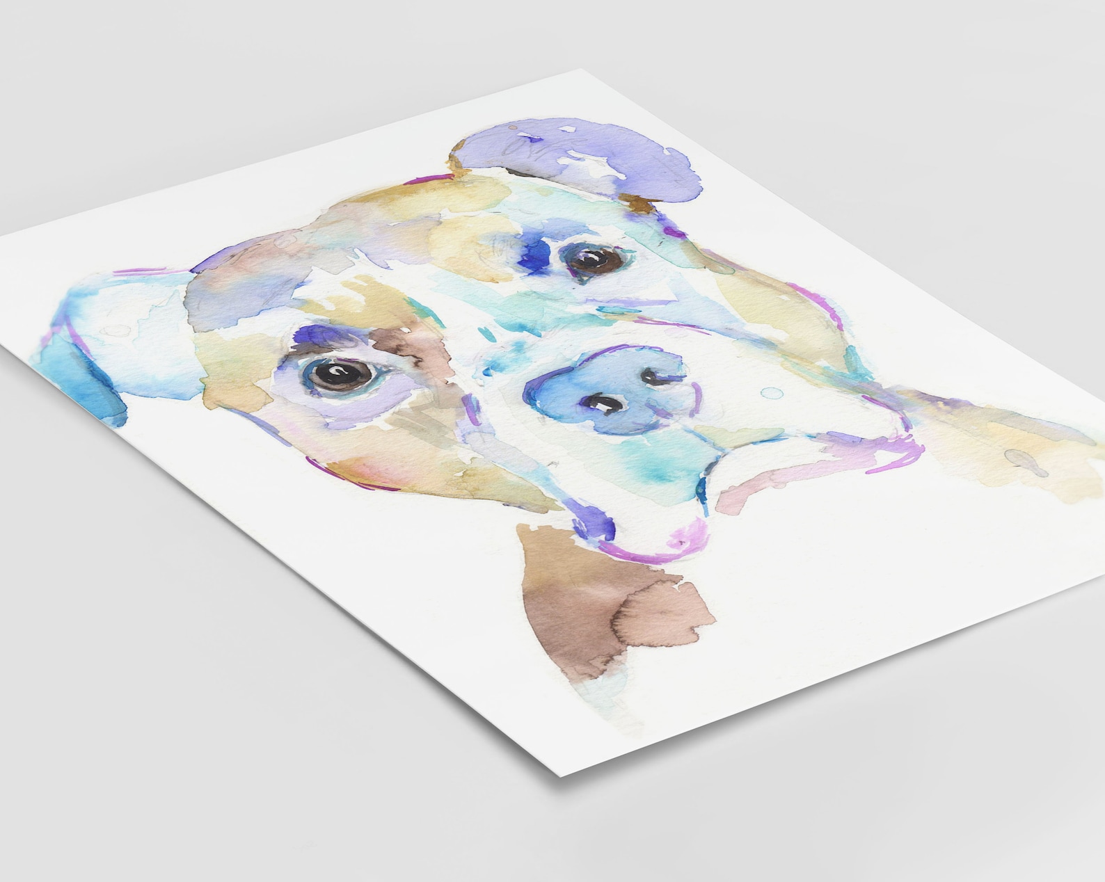 Watercolor Dog Painting | "esko" by Jessica Buhman, Multiple Sizes ...