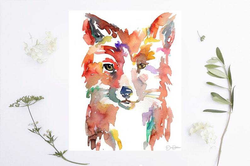 Fox Watercolor Print | "johnny the Fox" by Jess Buhman, Multiple Sizes ...