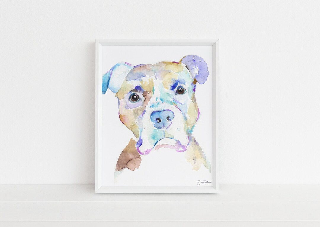 Watercolor Dog Painting | "esko" by Jessica Buhman, Multiple Sizes ...