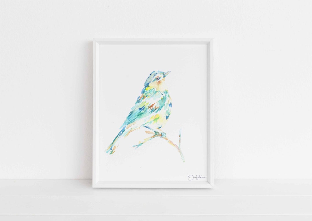 Bird Watercolor Print | "always Looking Up" by Jess Buhman, Choose Your ...