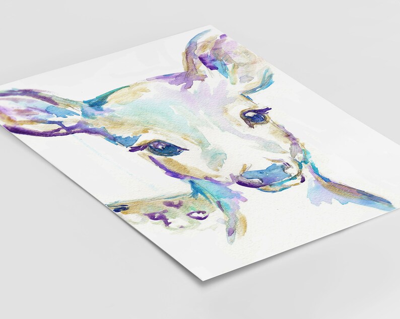 Deer Print Instant Download freckles the Fawn by - Etsy