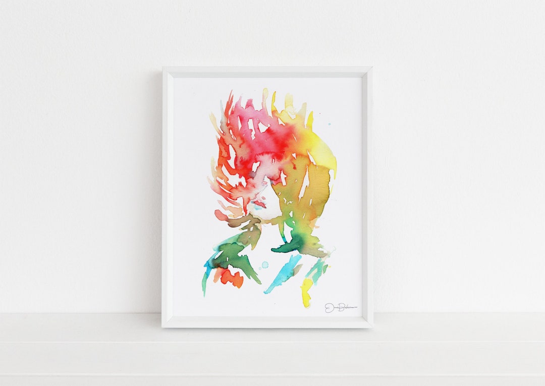 Watercolor Woman Print | "let Go" by Jess Buhman, Multiple Sizes ...