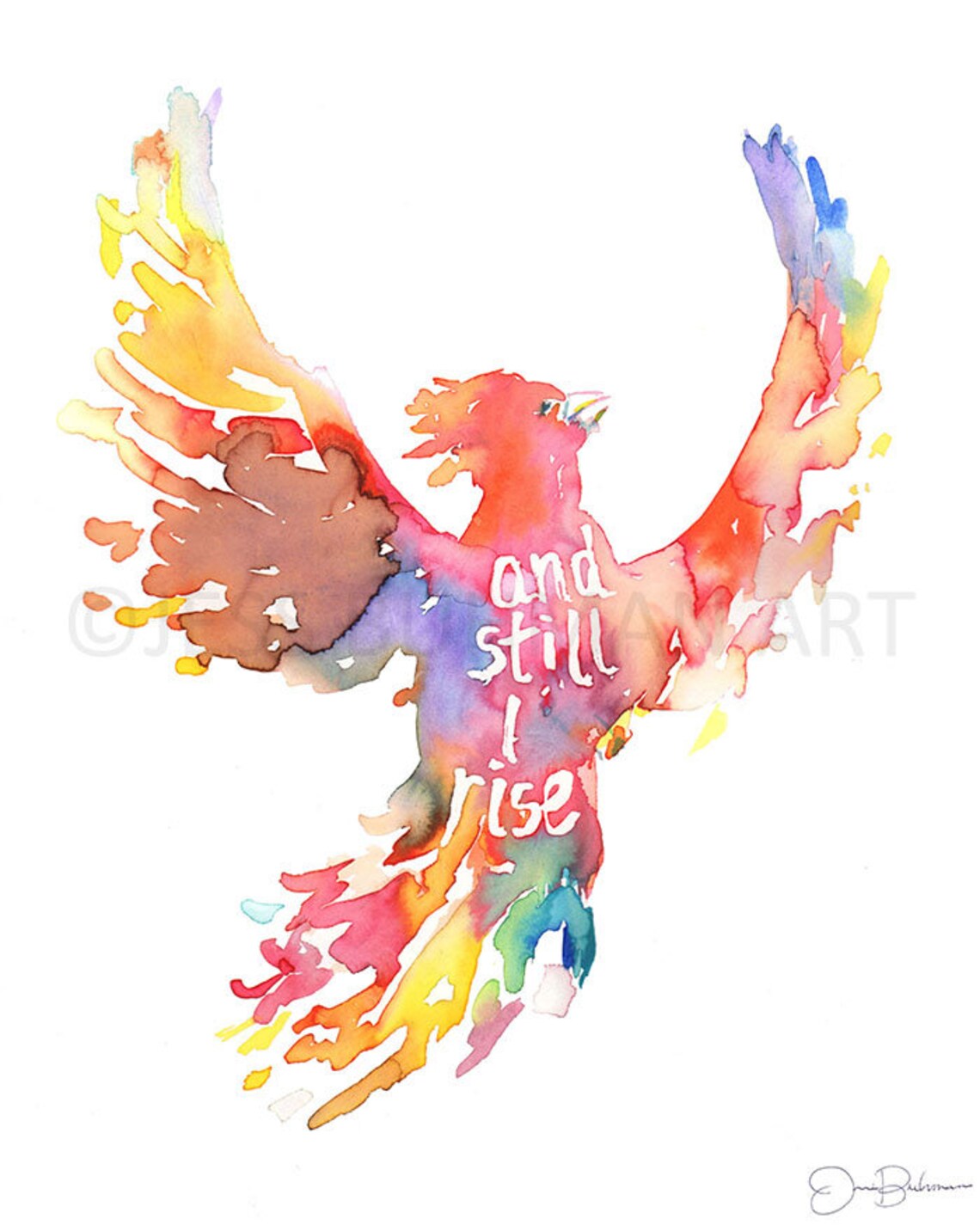 Phoenix Instant Download, "and Still I Rise" by Jess Buhman, Printable ...