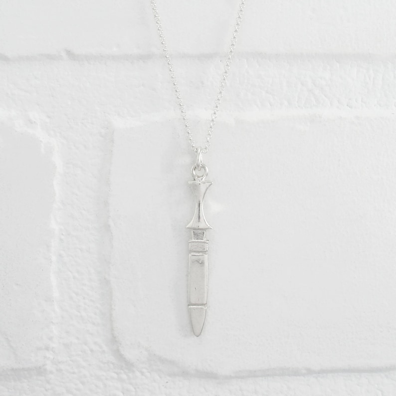 Sterling SILVER Clue DAGGER Pendant. CLUE Weapon Token | Etsy