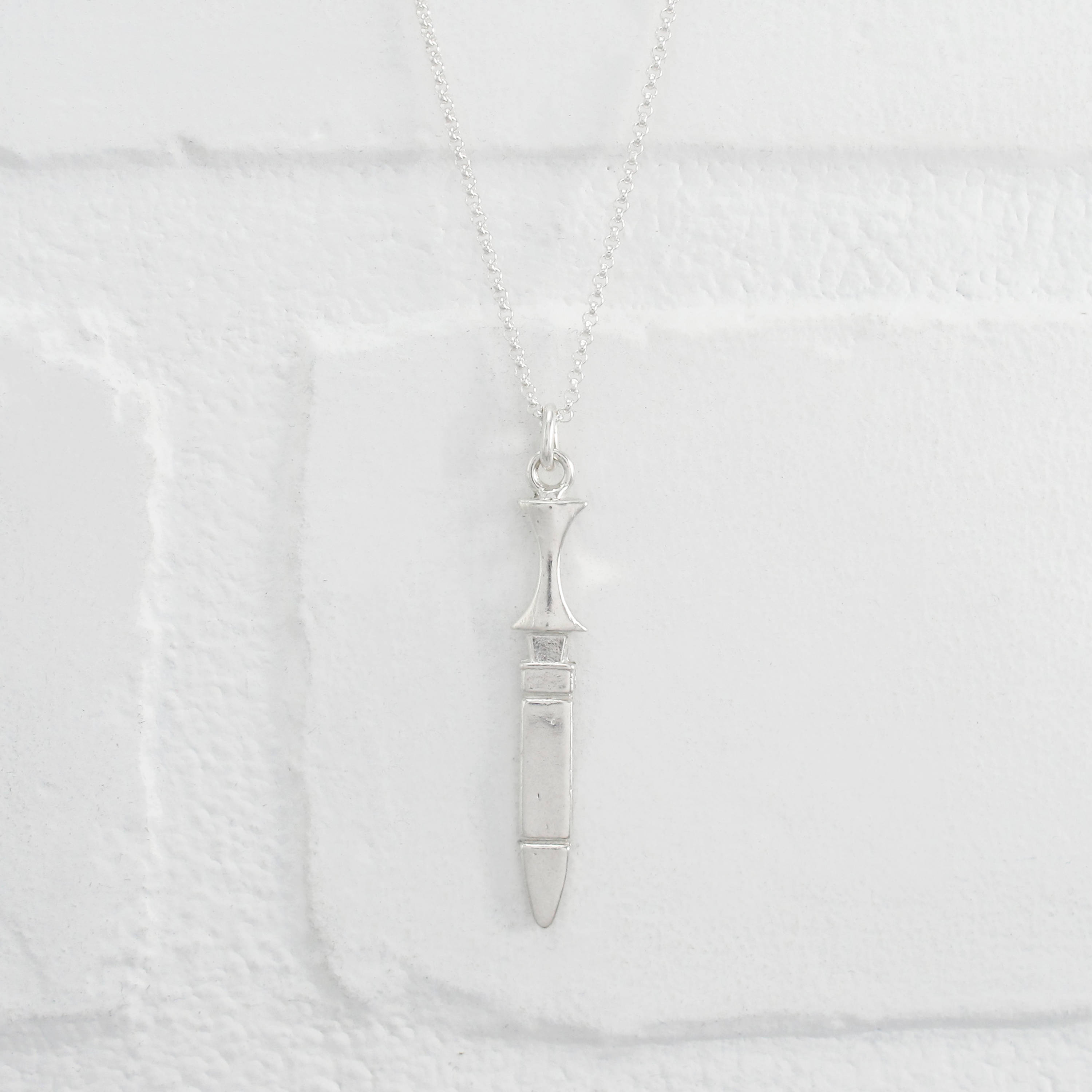 Sterling SILVER Clue DAGGER Pendant. CLUE Weapon Token | Etsy