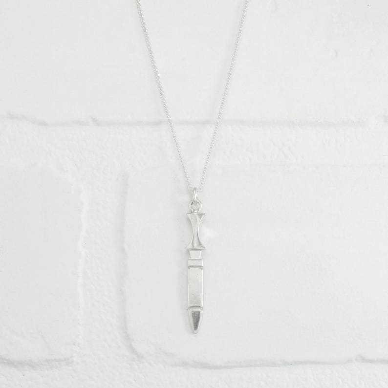 Sterling SILVER Clue DAGGER Pendant. CLUE Weapon Token | Etsy