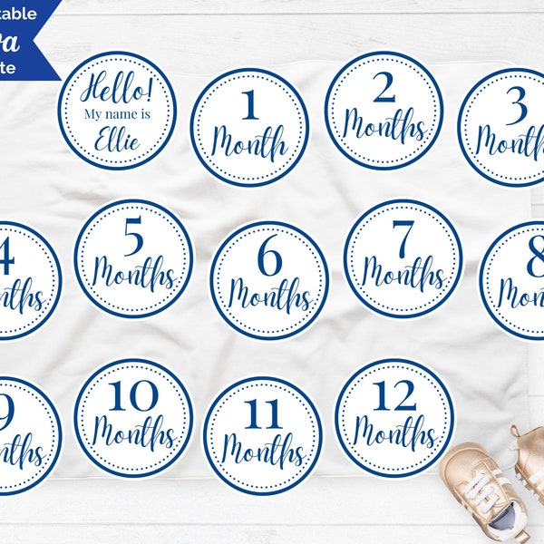 Monthly Sticker Baby - Etsy