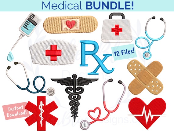 Fiber Arts Medical Appreciation Embroidery Art & Collectibles etna.com.pe