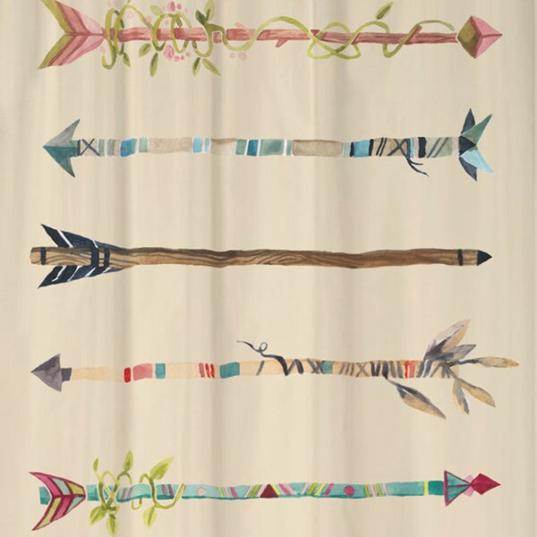 Arrow Shower Curtain - Etsy