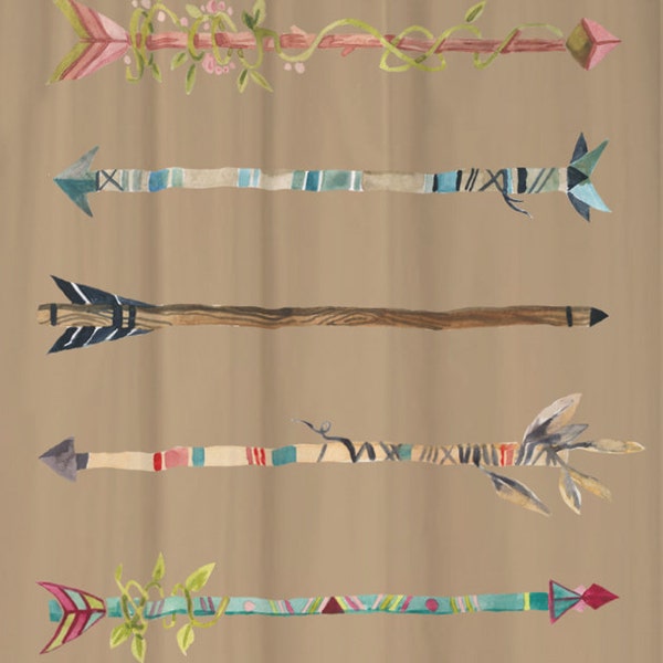 Arrow Shower Curtain - Etsy