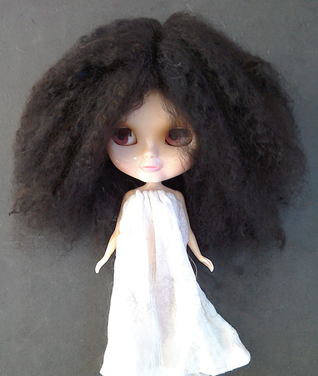 Mohair Black Doll Wig - Etsy