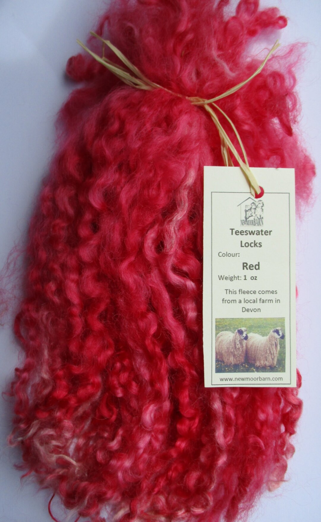 1oz Red Teeswater Sheep Locks: Long Staple Fibre for Doll Hair - Etsy