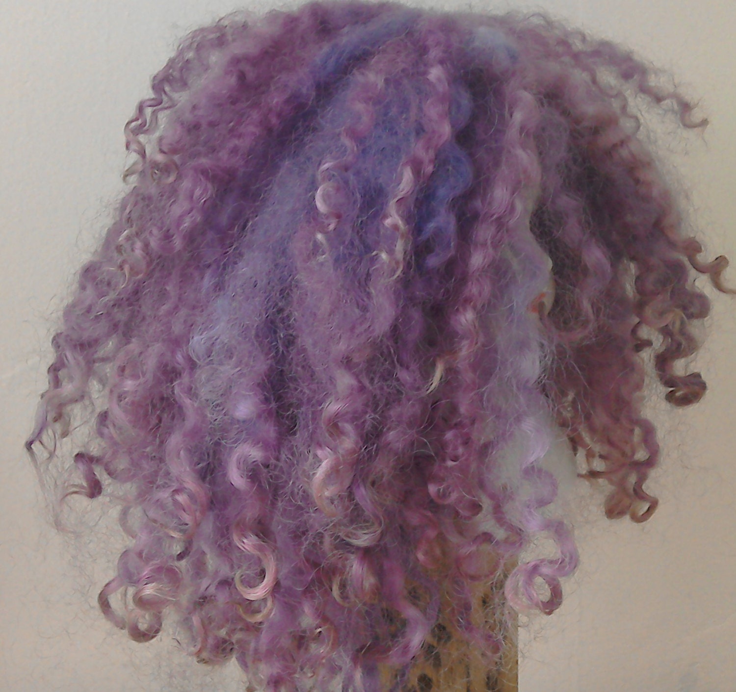 Doll Wig in Wensleydale Purple Shades Locks - Etsy