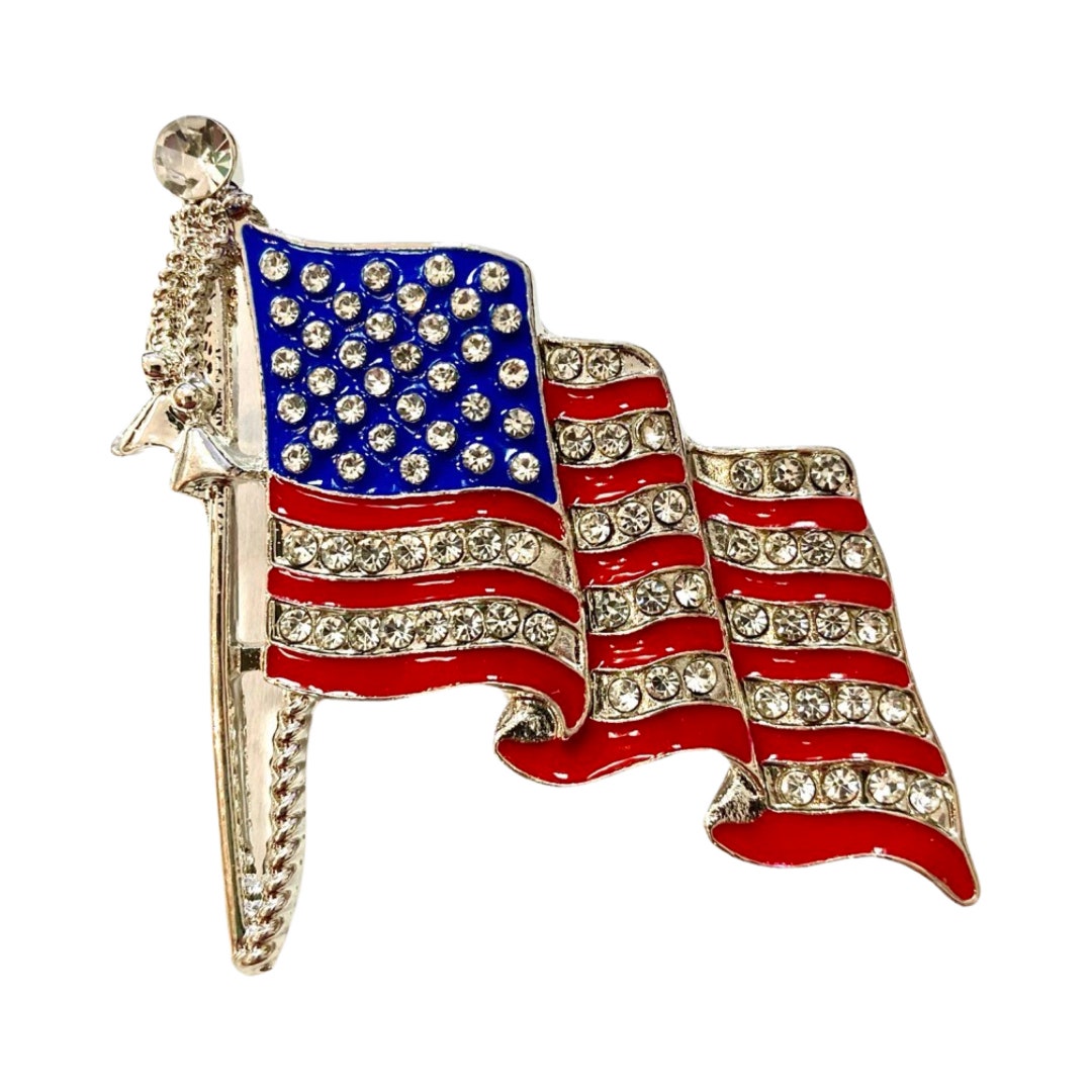 USA Rhinestone Flag. - Etsy