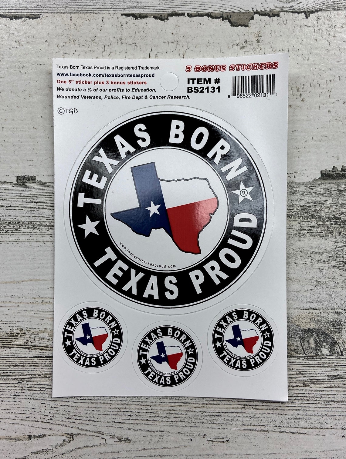 Texas Born Texas Proud Sticker Decal - Etsy