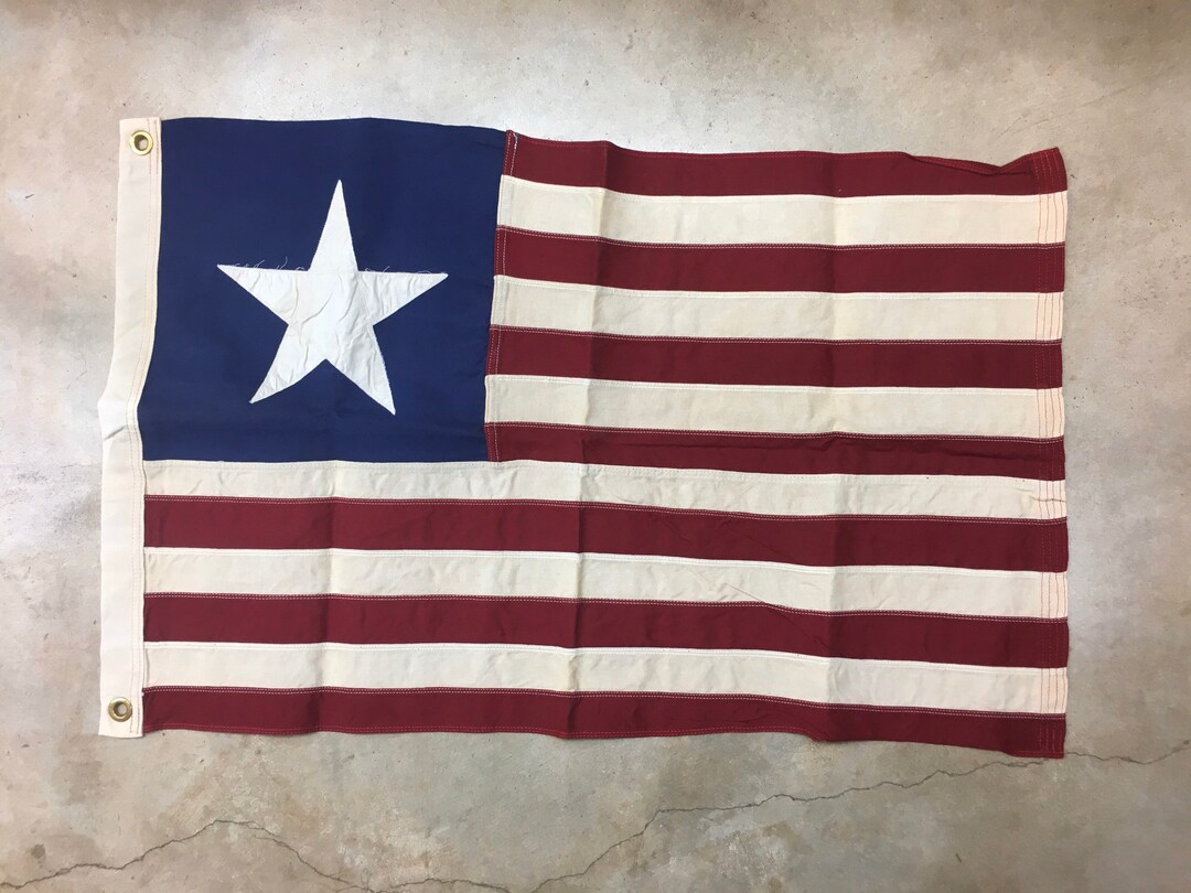Tea Stained antiqued Current Texas Navy Flag NO-RETURN CLOSEOUT - Etsy